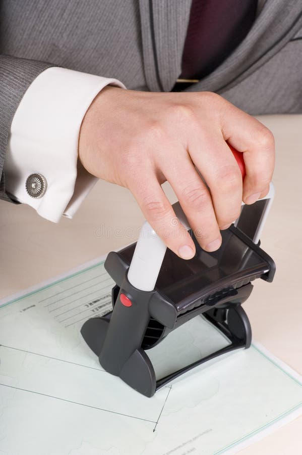 Stamping document stock photo. Image of paper, certify - 15473914
