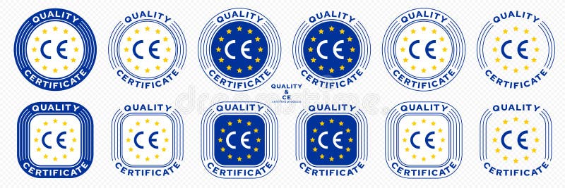 Stampp pacage CE stock vector. Illustration of flat - 214801336