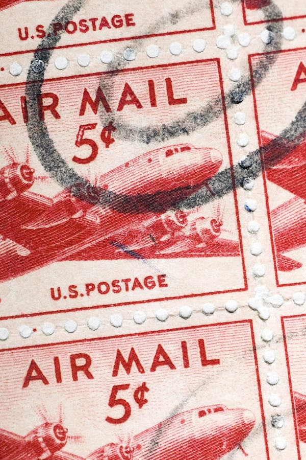 Us Air Mail Stamps editorial photo. Image of postage, postmark - 1567671