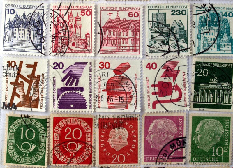 Stamps editorial photo. Image of stamps, mail, german - 7974996