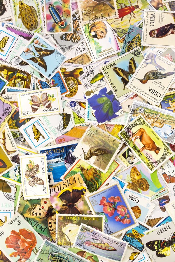 Stamps Different Colored Borders Stock Photos - Free & Royalty-Free ...