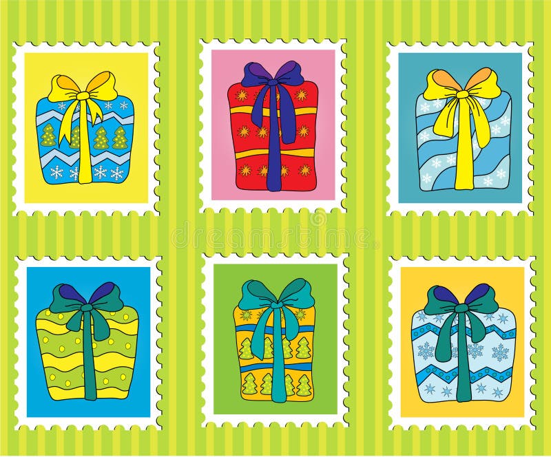 Stamps Collection stock vector. Illustration of cartoon - 17348464