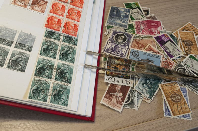 Stamps collection editorial stock image. Image of postage - 68166084