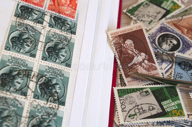 Stamps collection editorial stock photo. Image of product - 68166213