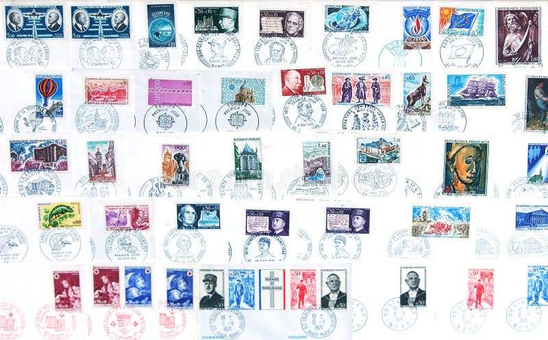 Stamps collection editorial stock image. Image of international - 89498029