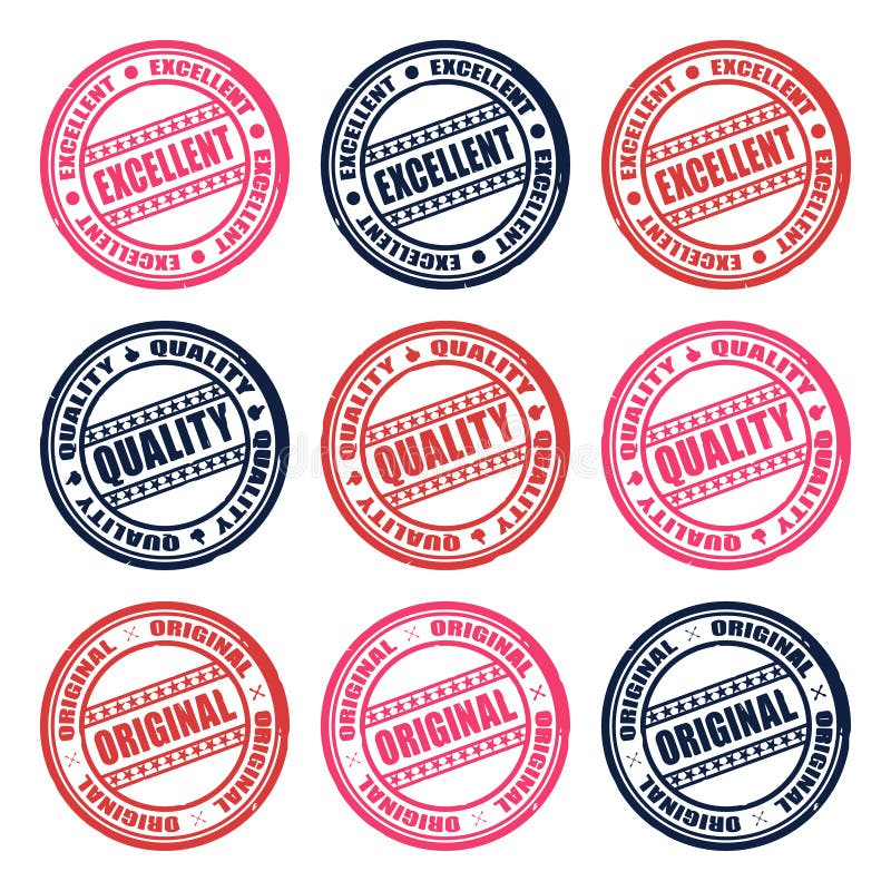 Stamps Excellent, Quality, Original Stock Vector - Illustration of ...