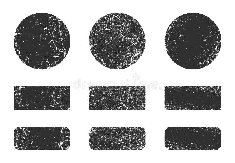 Stamps Frames Vector Icon Shape Set. Stock Vector - Illustration of ...