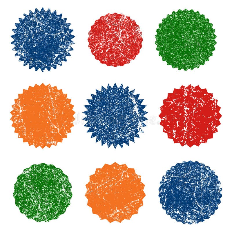 Stamps Frames Vector Icon Shape Set. Stock Vector - Illustration of ...