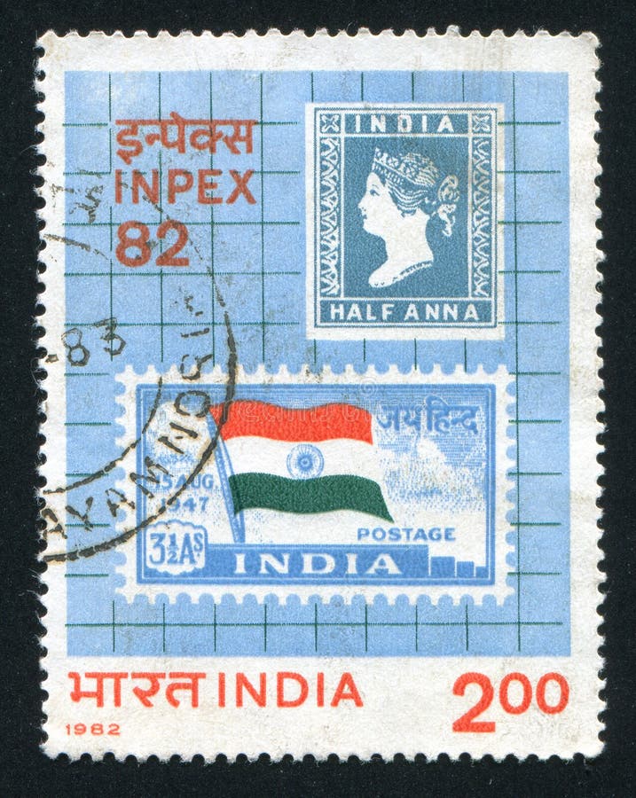 Stamps editorial image. Image of 1982, india, face, border - 239479630