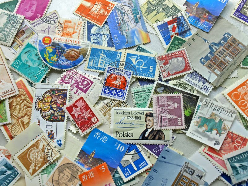 Stamps - International editorial image. Image of mail - 16725635
