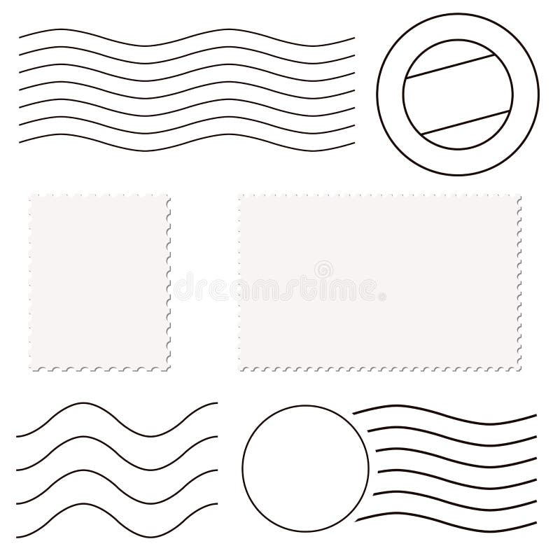 Post marks stock vector. Illustration of background, office - 2324035