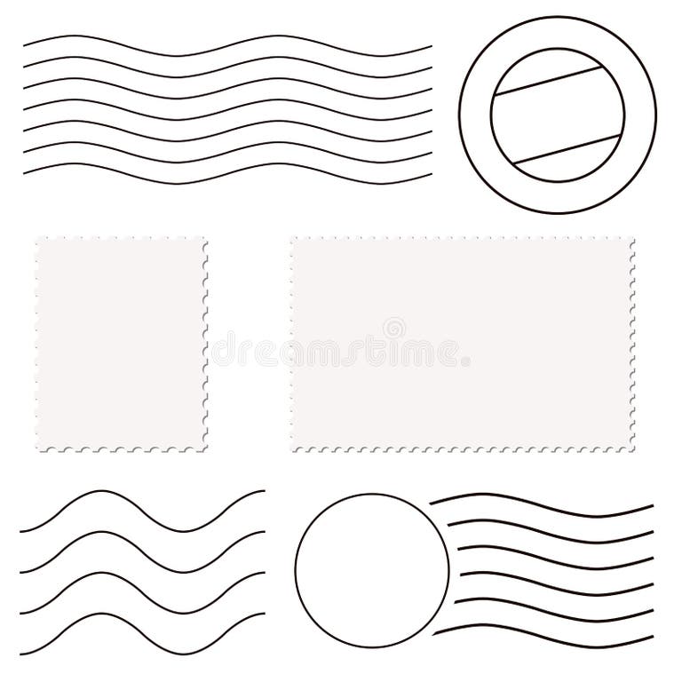 Stamps and post marks stock vector. Illustration of copy - 65628458