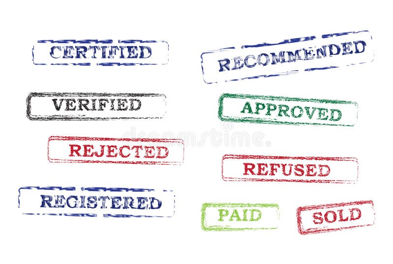 Goods received stock illustration. Illustration of stamp - 7215482