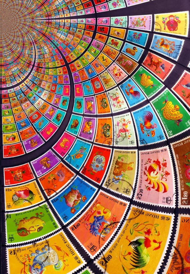 Stamps Wallpaper stock illustration. Illustration of colors - 6315581