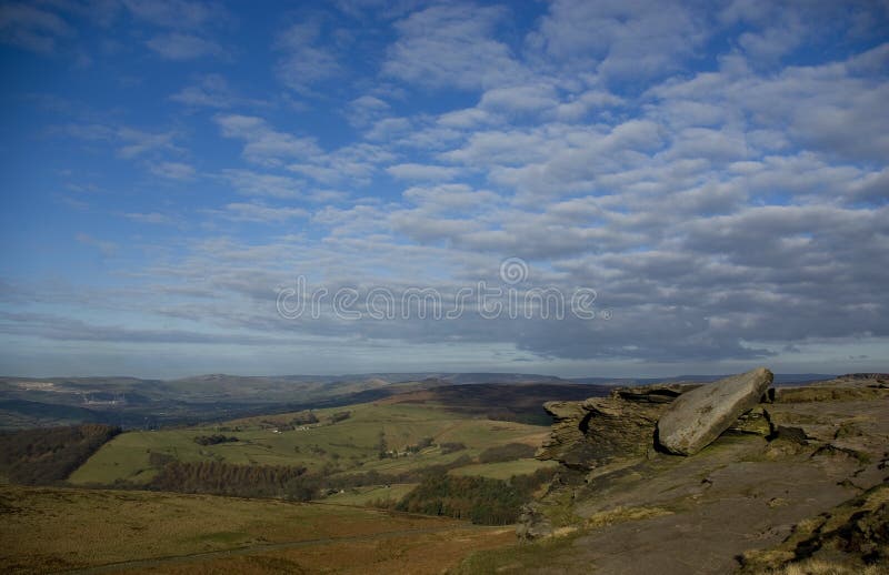 Stanage Edge stock image. Image of hill, hills, landscapes - 18887303