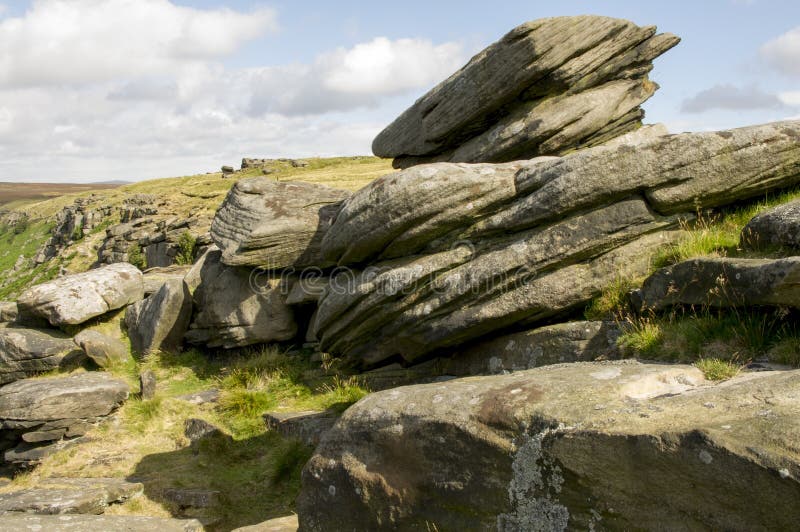 Stanage Edge stock image. Image of edge, south, valley - 57585421