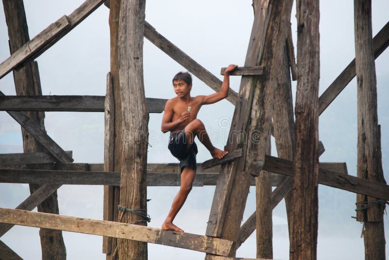 Large Stanchion Concrete of Skytrain and Expressway. Editorial Stock ...