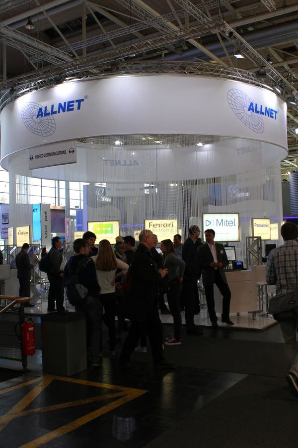 The Stand of Allnet on March 20 Editorial Photography - Image of light ...