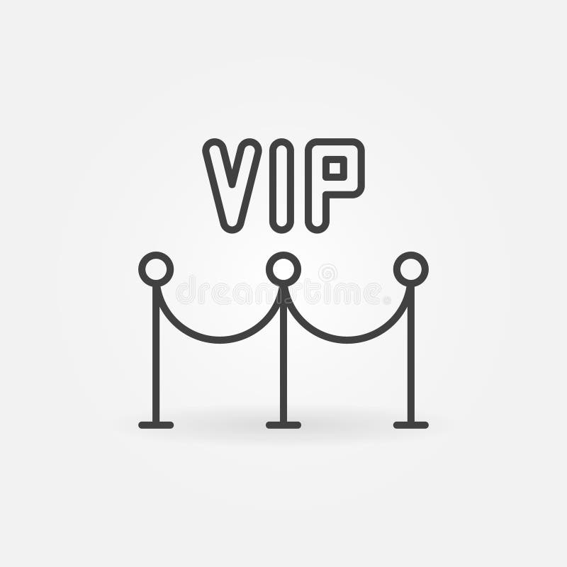 Stand Barrier or VIP Zone Vector Concept Outline Icon Stock Vector ...