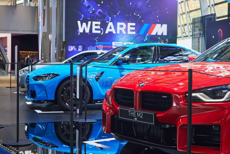 Stand with BMW M series editorial stock photo. Image of view - 269528198