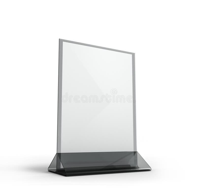 Stand For Booklets With White Sheets Of Paper Stock Illustration ...