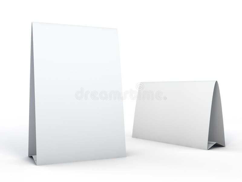 Stand for Booklets with White Sheets of Paper. Mockup Stock ...