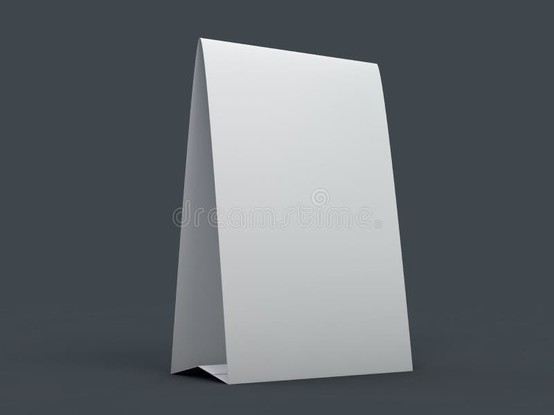 Stand for Booklets with White Sheets of Paper. Mockup Stock ...