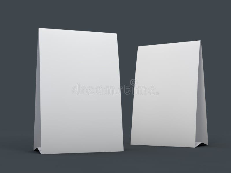 Stand for Booklets with White Sheets of Paper. Mockup Stock ...