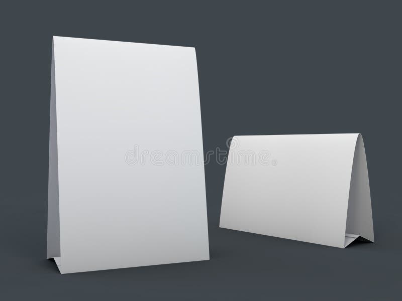 Stand for Booklets with White Sheets of Paper. Mockup Stock ...