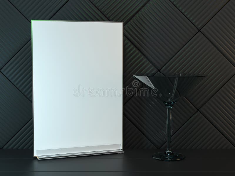 Stand for Booklets with White Sheets of Paper. Mockup Stock ...