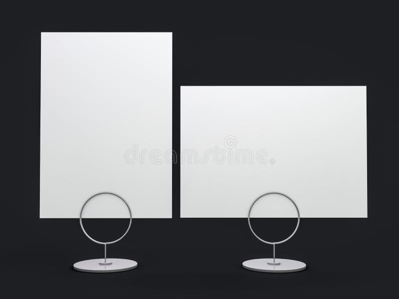 Stand for Booklets with White Sheets of Paper. Mockup Stock ...