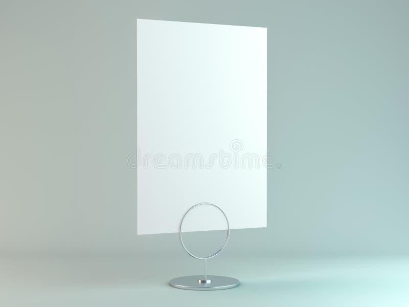 Stand for Booklets with White Sheets of Paper. Mockup Stock ...