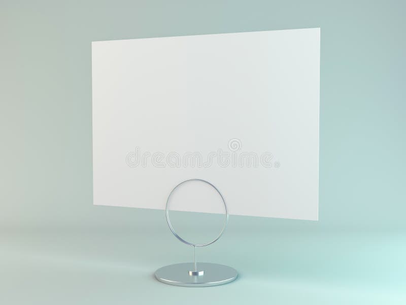Stand for Booklets with White Sheets of Paper. Mockup Stock ...