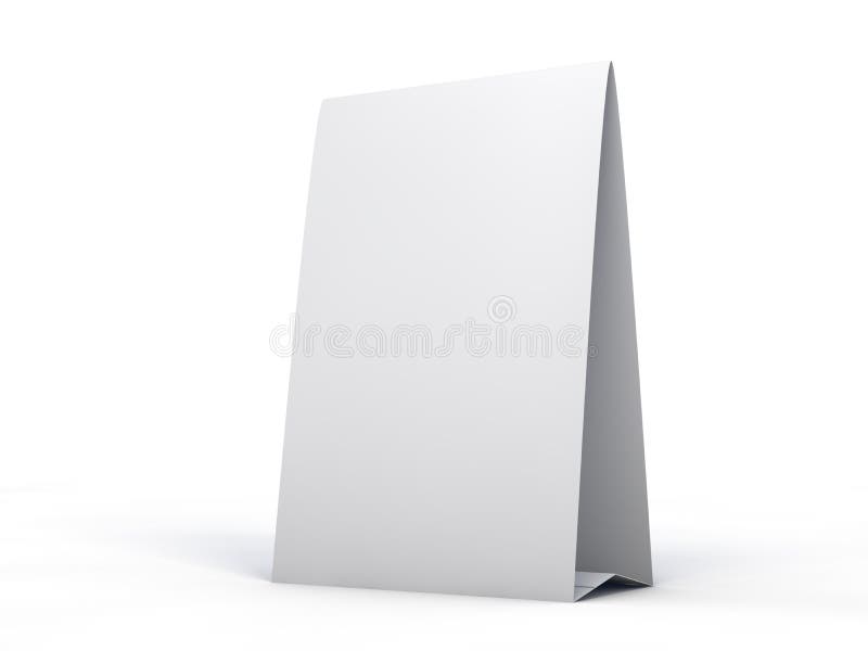Stand for Booklets with White Sheets of Paper. Mockup Stock ...
