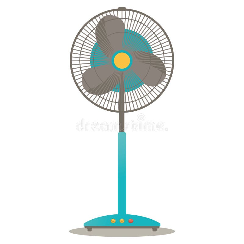 Stand Fan. Vector Illustration Decorative Design Stock Vector ...