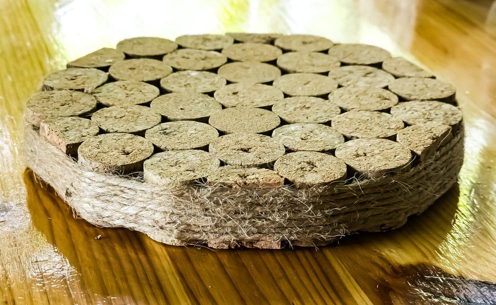 A Stand for Hot Objects Made from Wine Corks. Kitchen Items Stock Photo ...