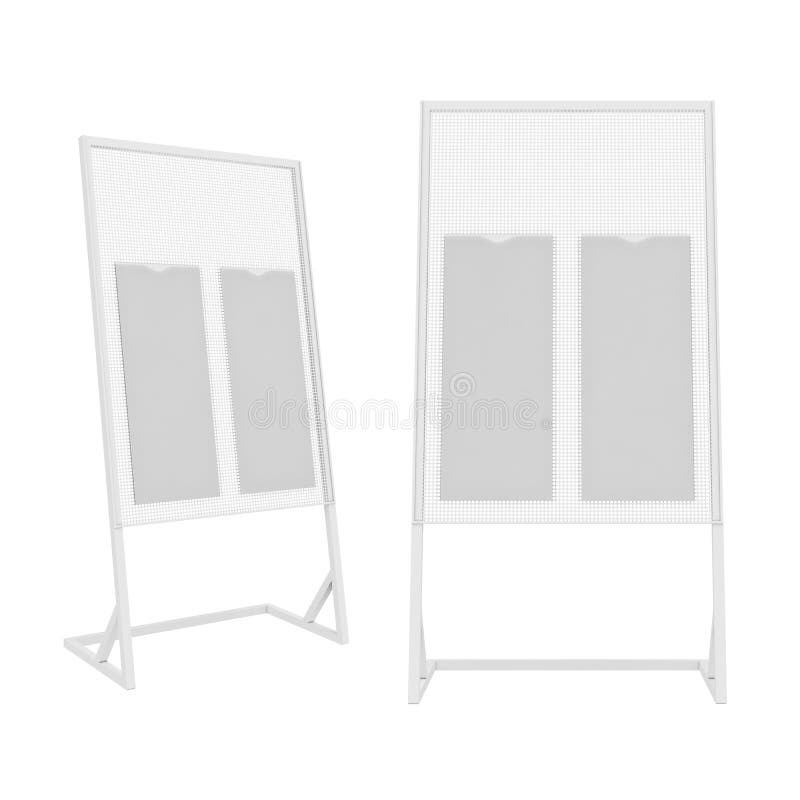 Stand Isolated on White Background, 3D Rendering Stock Illustration ...