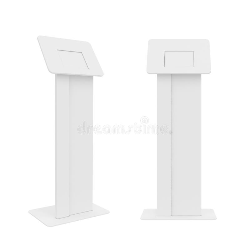 Stand Isolated on White Background, 3D Rendering Stock Illustration ...