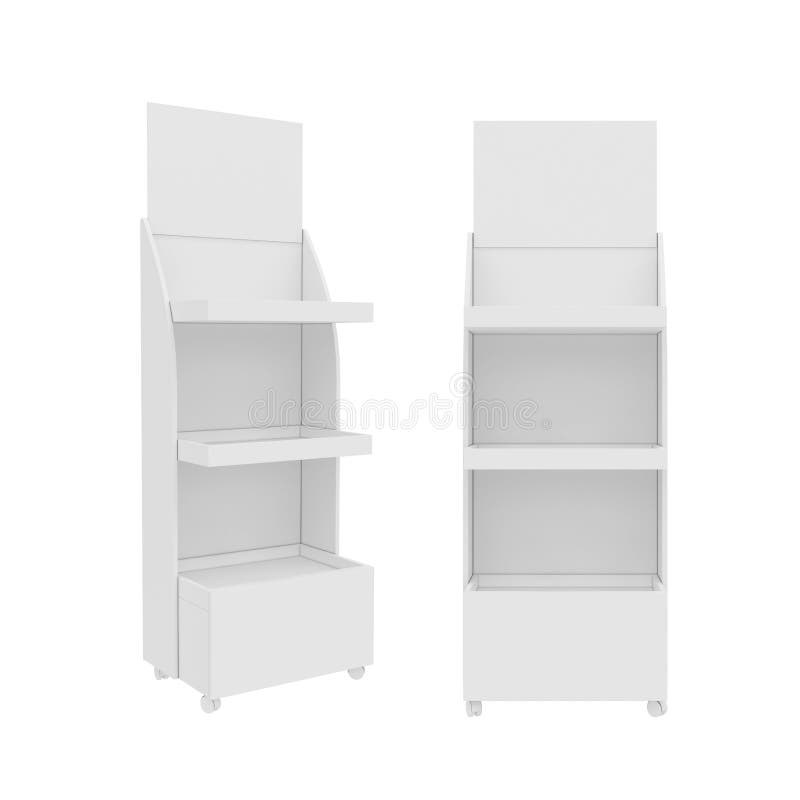 Stand Isolated on White Background, 3D Rendering Stock Illustration ...
