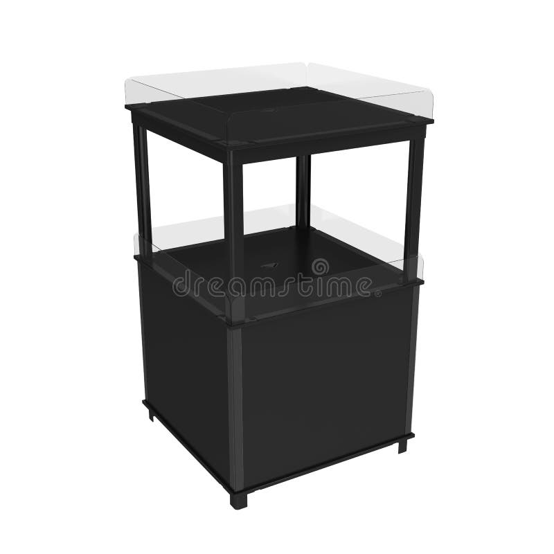 Stand Isolated on White Background, 3D Rendering Stock Illustration ...