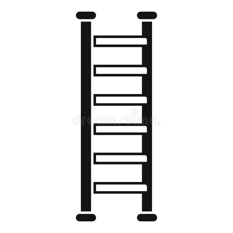 Stand Ladder Icon Simple Vector. Step Construction Stock Illustration ...