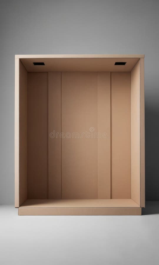 Stand Made of Cardboard Box. Product Stand and Podium for Display Stock ...