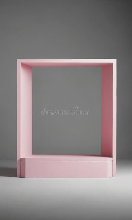 Stand Made of Cardboard with Frame. Product Stand and Podium for ...