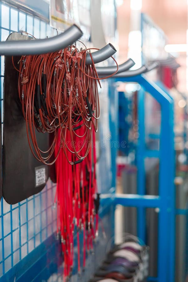 Stand for the manufacture stock image. Image of cable - 43362657