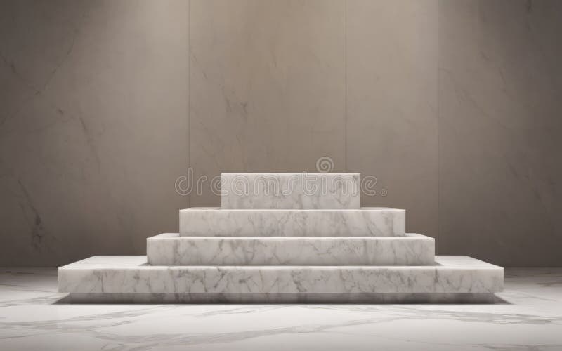 Stand Marble Steps Made of Slabs. Product Stand and Podium for Display ...