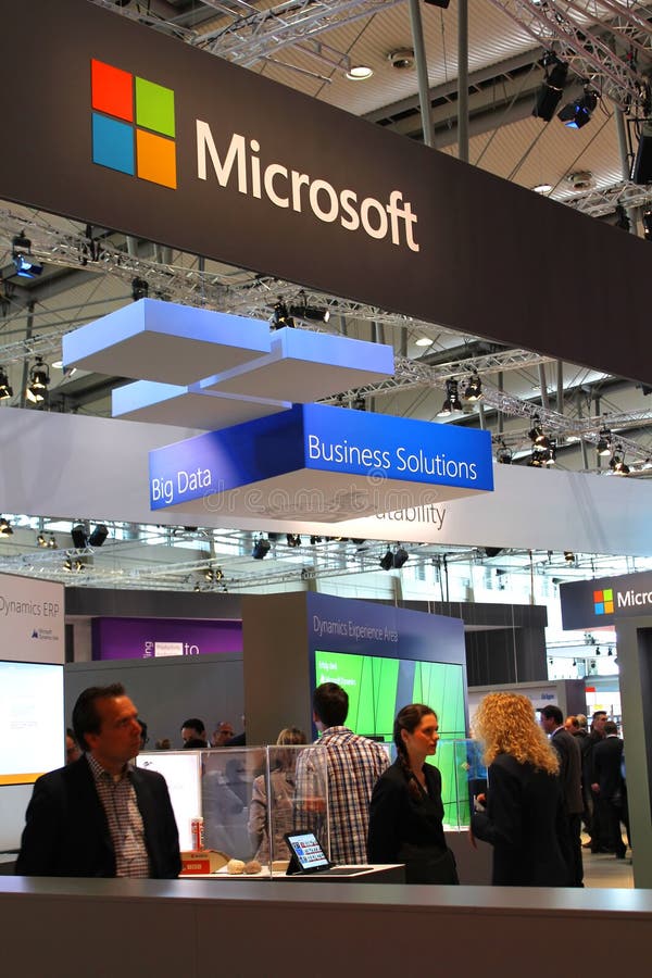 The stand of Microsoft editorial photo. Image of fame - 41145136