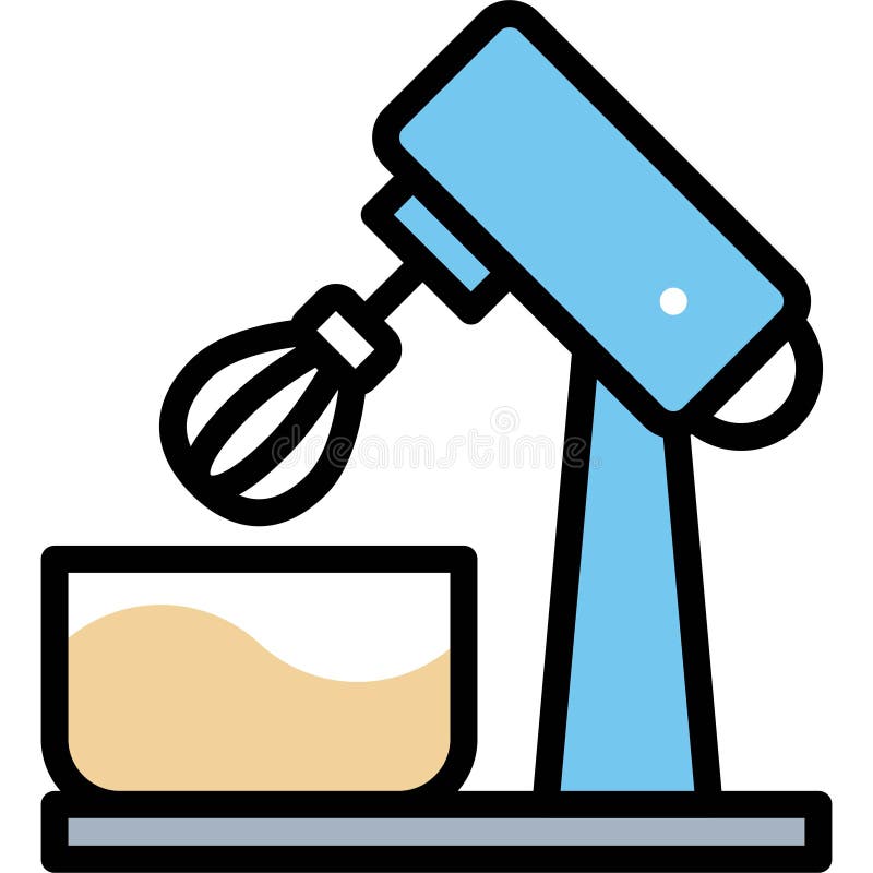 Stand Mixer Icon, Bakery and Baking Related Vector Stock Vector ...