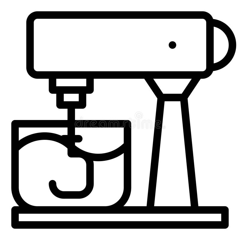 Stand Mixer Icon, Bakery and Baking Related Vector Stock Vector ...