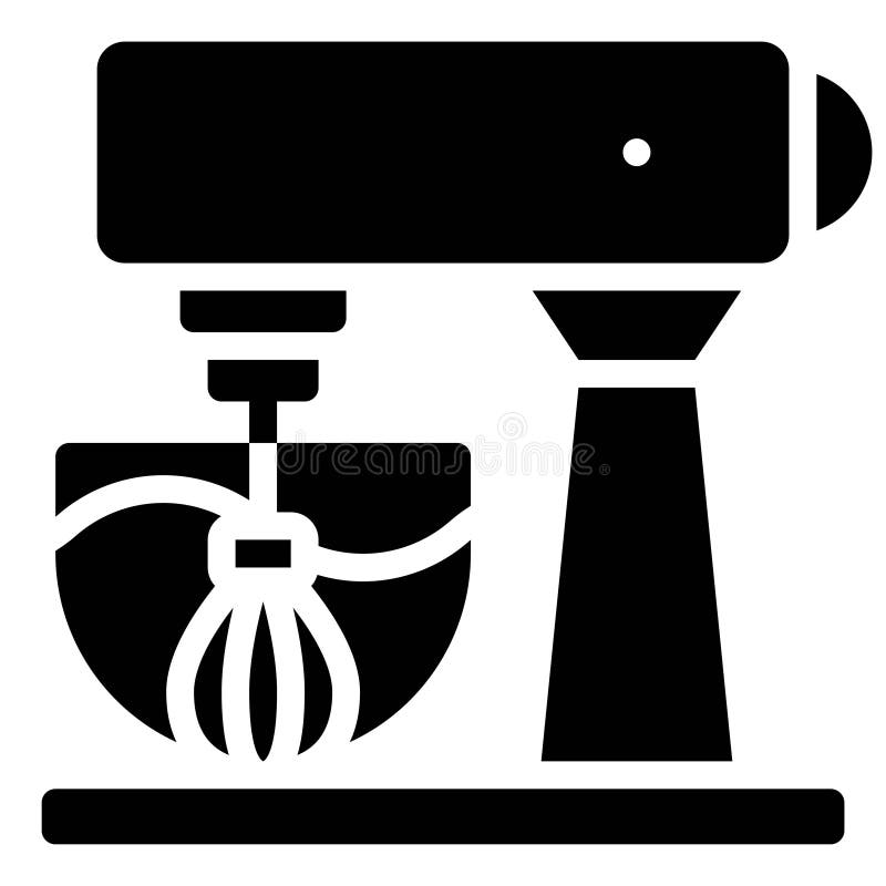 Stand Mixer Icon, Bakery and Baking Related Vector Stock Vector ...