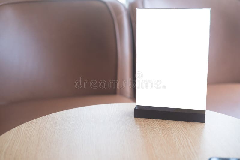 Stand Mock Up Menu Frame Tent Card Stock Image - Image of menu ...